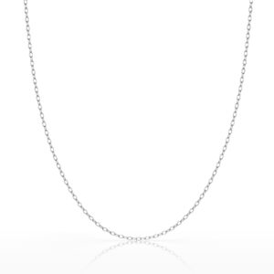 bling for your buck sterling silver very thin 1.2mm italian cable chain necklace - 18"