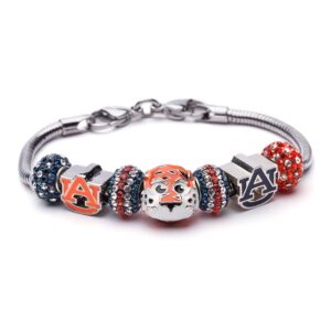 auburn charm bracelet | love auburn university tigers bracelet | auburn bracelet | auburn gift