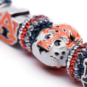 Auburn charm bracelet | Love Auburn University Tigers Bracelet | Auburn Bracelet | Auburn gift