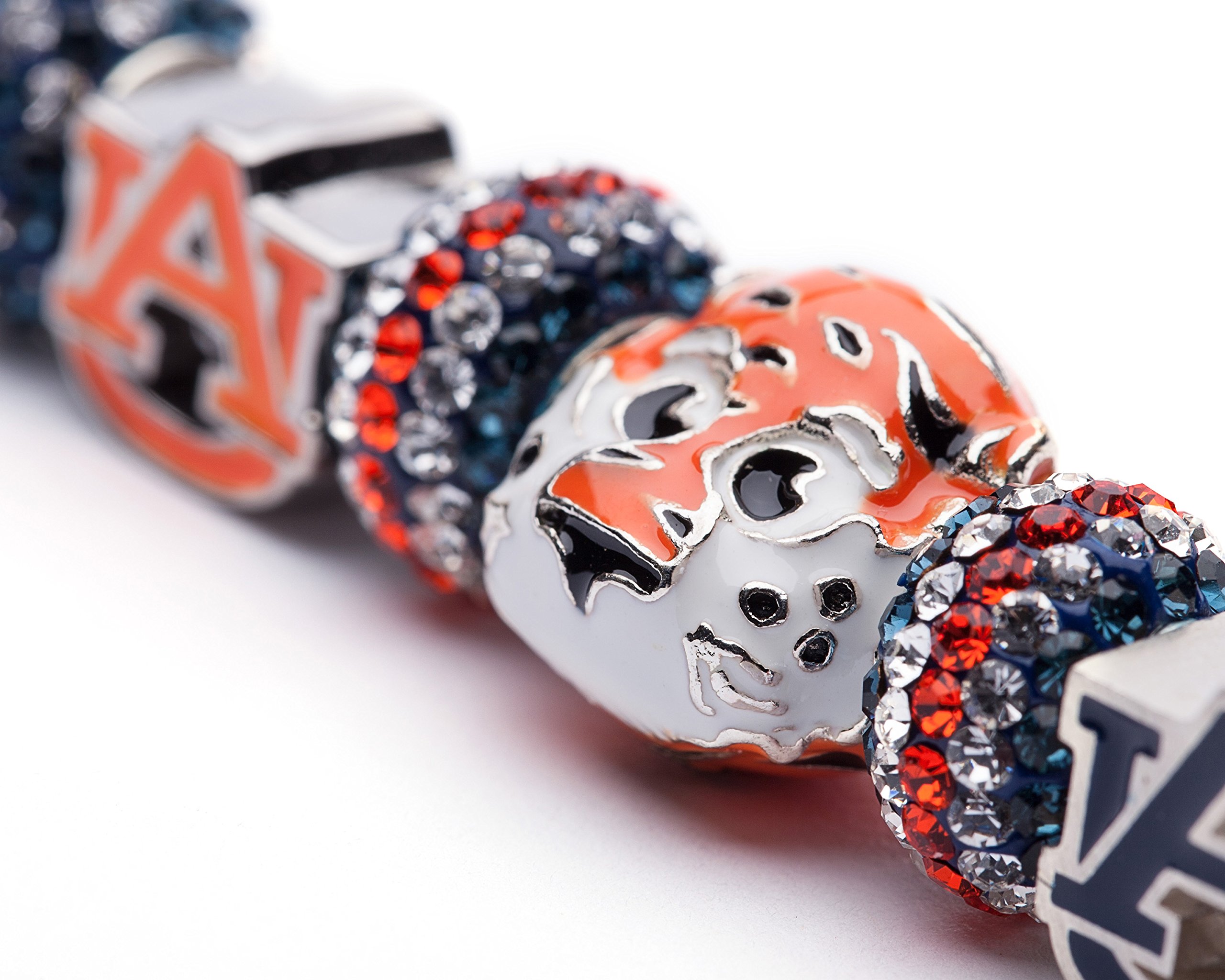 Auburn charm bracelet | Love Auburn University Tigers Bracelet | Auburn Bracelet | Auburn gift