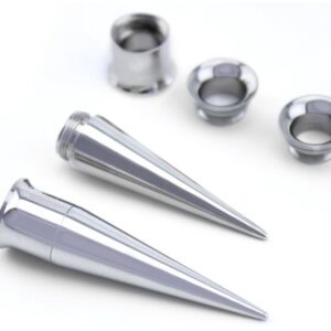 Urban Body Jewelry 9mm Stainless Steel Taper & Tunnel Ear Stretching Kit (6 Pieces)