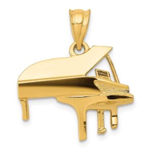 roy rose jewelry 14k yellow gold piano charm