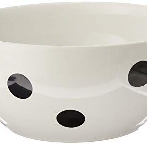 Kate Spade New York Deco Dot Medium Serving Bowl, 2.78 LB, White