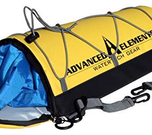 Advanced Elements QuickDraw Deck Bag - AE3501 Kayak Storage Drybag - Universal fit Kayak Storage - 7 Liters - Yellow