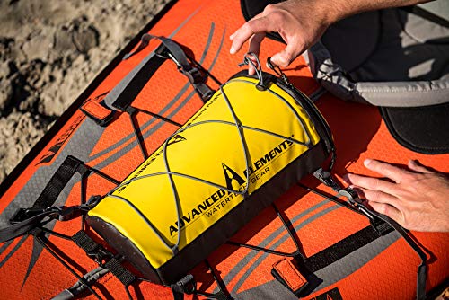 Advanced Elements QuickDraw Deck Bag - AE3501 Kayak Storage Drybag - Universal fit Kayak Storage - 7 Liters - Yellow