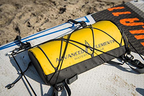 Advanced Elements QuickDraw Deck Bag - AE3501 Kayak Storage Drybag - Universal fit Kayak Storage - 7 Liters - Yellow