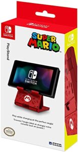 hori compact playstand - mario edition, officially licensed by nintendo - nintendo switch, adjustable