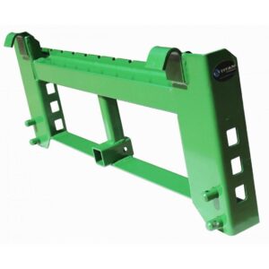 Titan Attachments Pallet Fork Attachment, 48â€ Fork Blades, Rated 3,000 LB, Receiver Hitch, Fits John Deere Loaders