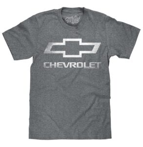 chevrolet logo t-shirt soft touch fabric-large graphite heather