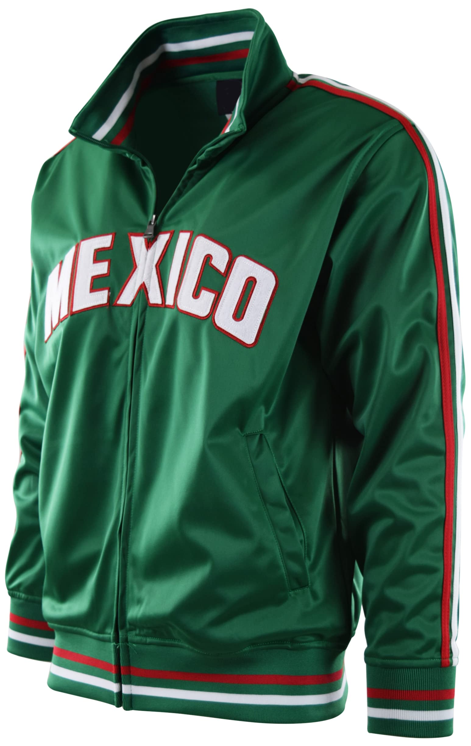 ChoiceApparel Men's Mexico Track Jacket (XL, Green)