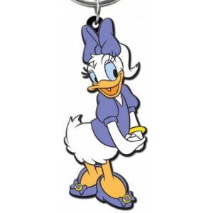 daisy duck - disney - rubber keychain