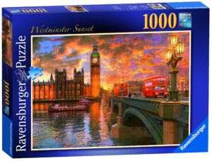 ravensburger london - westminster sunset, 1000pc jigsaw puzzle