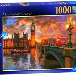 Ravensburger London - Westminster Sunset, 1000pc Jigsaw Puzzle