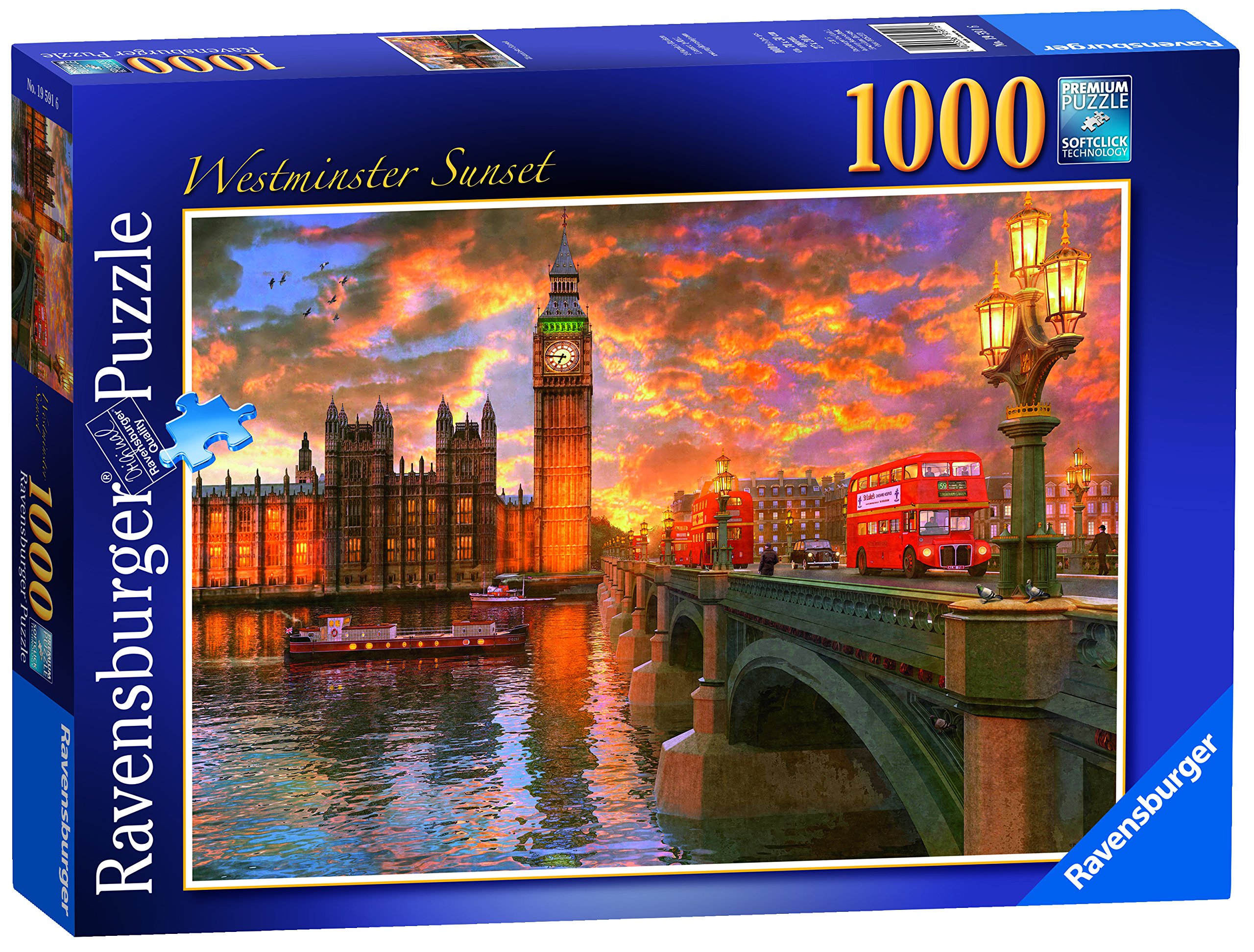 Ravensburger London - Westminster Sunset, 1000pc Jigsaw Puzzle