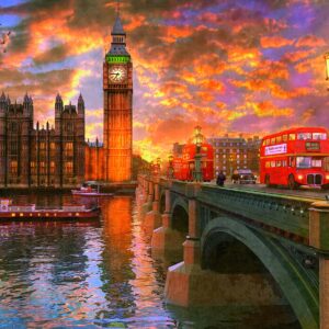 Ravensburger London - Westminster Sunset, 1000pc Jigsaw Puzzle