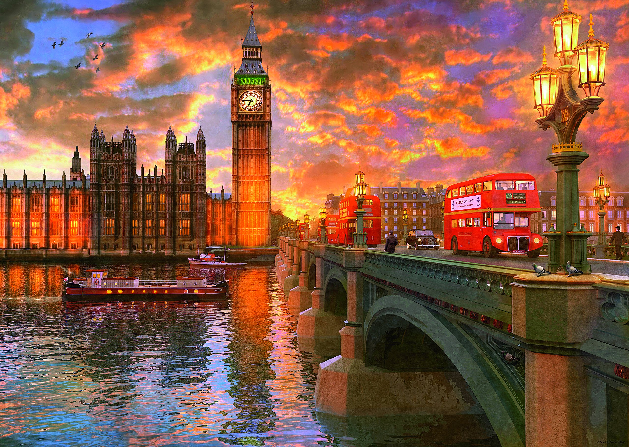 Ravensburger London - Westminster Sunset, 1000pc Jigsaw Puzzle