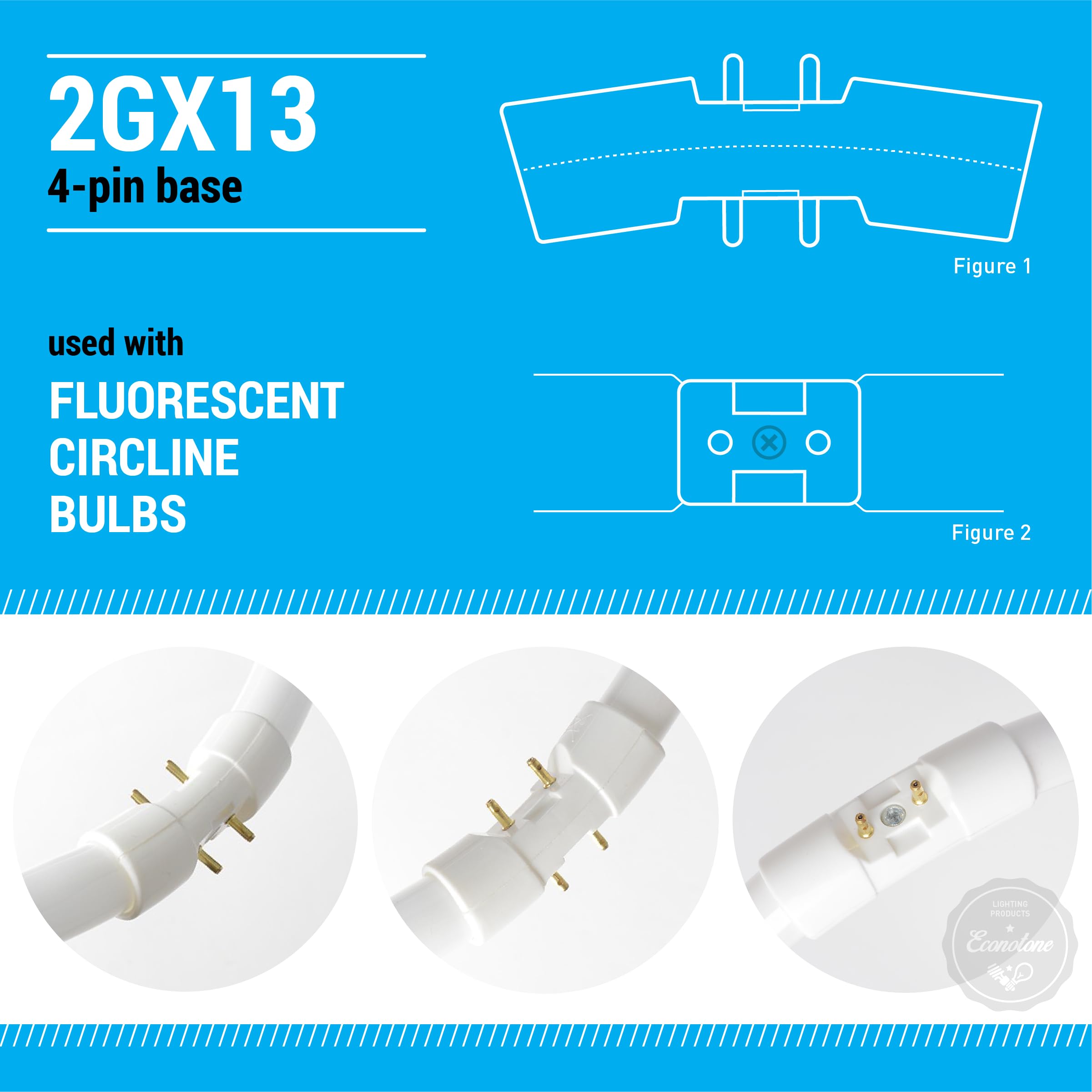 KOR (Pack of 2) FC40T5/-12 T5 Flurescent Circline - 40 Watt - 2GX13 Base - (FC12T5) (3500K - (Neutral White))