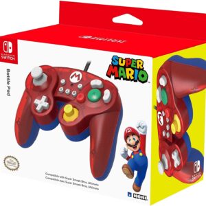 HORI Nintendo Switch Battle Pad (Mario) GameCube Style Controller - Nintendo Switch