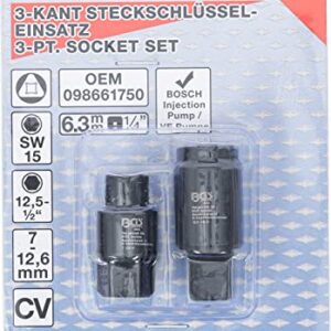 BGS 8953 | Sockets for Bosch Injection Pumps | 3-pt | 7/12.6 mm