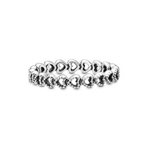 PANDORA Linked Love Ring, Sterling Silver, Size 7