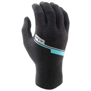 nrs women's hydroskin gloves gray heather (s)