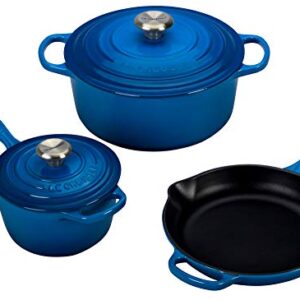 Le Creuset Enameled Cast Iron Signature Cookware Set, 5 pc. , Marseille