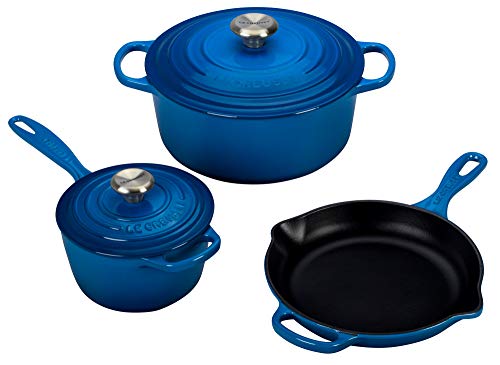 Le Creuset Enameled Cast Iron Signature Cookware Set, 5 pc. , Marseille