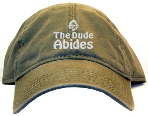 spiffy custom gifts the dude abides low profile baseball cap olive