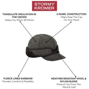 Stormy Kromer Rancher Cap - Brimmed Winter Hat, Outdoor Cap with Fleece Ear Flaps