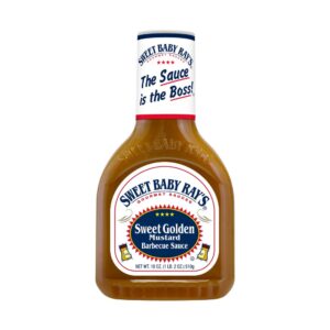 Sweet Baby Ray's Sweet Golden Mustard Barbecue Sauce 18 Ounce (Pack of 2)