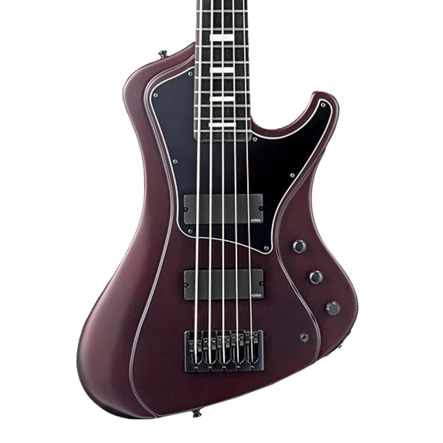 ESP EIISTREAMSL5DMRS Bass Guitar, Deep Red Metallic Satin