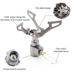 BRS Ultralight Camping Gas Stove Outdoor Gas Burner Cooking Stove Portable Folding Titanium Atove 25g