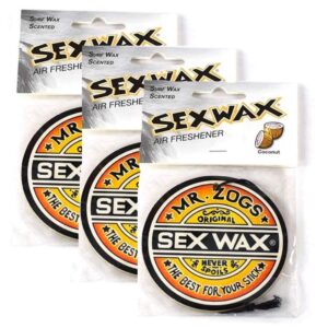 sex wax air freshener (3-pack, coconut)