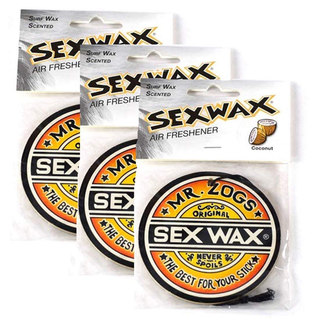 Sex Wax Air Freshener (3-Pack, Coconut)