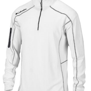 Columbia Omni-wick Shotgun 1/4 Zip, White, X-Large