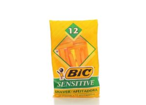 bic sensitive single blade shaver, 36 count