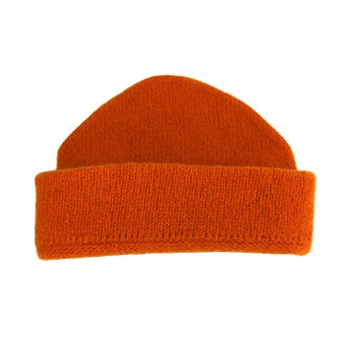 Dachstein Woolwear 100% Austrian Boiled Wool Thick Alpine Cap in Colors (One Size, Orange)