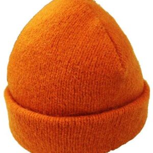 Dachstein Woolwear 100% Austrian Boiled Wool Thick Alpine Cap in Colors (One Size, Orange)