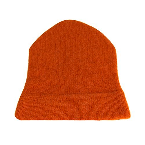 Dachstein Woolwear 100% Austrian Boiled Wool Thick Alpine Cap in Colors (One Size, Orange)