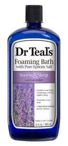 dr teal's foaming bath 3-pack (102 fl oz total) soothe & sleep with lavender