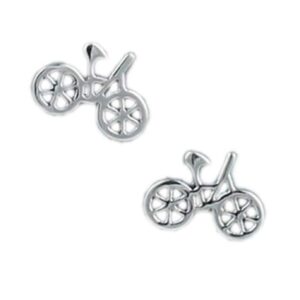 silver metal bicycle studs