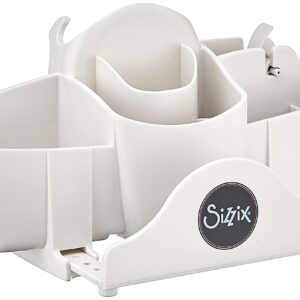 Sizzix (White), Big Shot Accessory Tool Caddy, 661081 11 inches x 5.25 inches x 4.5 inches