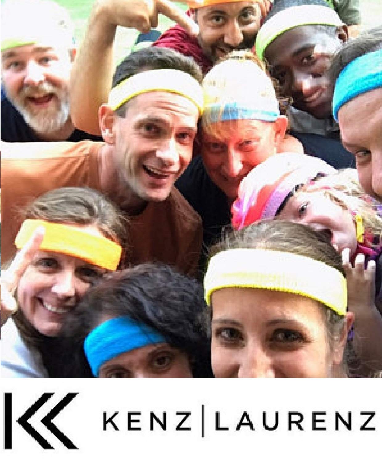 12 Sweatbands Cotton Sports Headbands Terry Cloth Moisture Wicking Athletic Basketball Headband by Kenz Laurenz (12 Pack) (Oarange 12 Pack)