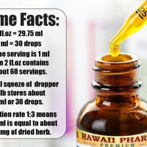 Hawaii Pharm Jin Qian Cao Alcohol-FREE Liquid Extract, Jin Qian Cao (Lysimachia Christinae) Dried Herb Glycerite Natural Herbal Supplement 2 oz