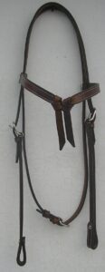 gsk reitsports new western oil pull up leather headstall raw hide futurity knotted brow band headstall brown