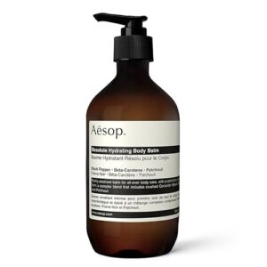 aesop resolute hydrating body balm - hydrate and nourish the skin - formulated with shea butter, oils of wheat germ, and sweet almond - 16.7 oz