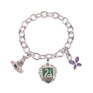 the noble collection lumos harry potter slytherin charm bracelet