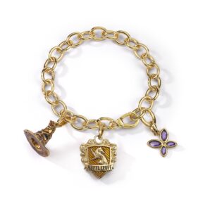 the noble collection lumos harry potter hufflepuff charm bracelet