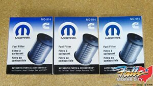 dodge ram 2500 3500 5.9l cummins diesel fuel filters set of 3 mopar oem