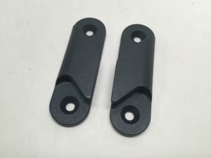 marine boat canoe kayak pair of black clam fine line cleats left right side